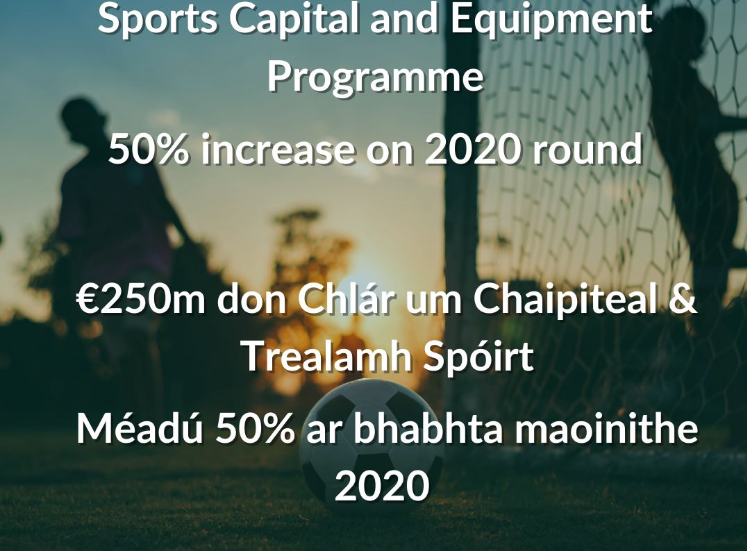 Ministers Announce Record €250m fund available for Sports Capital and ...